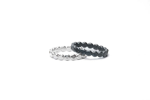 Single Band Pebble Ring Silver